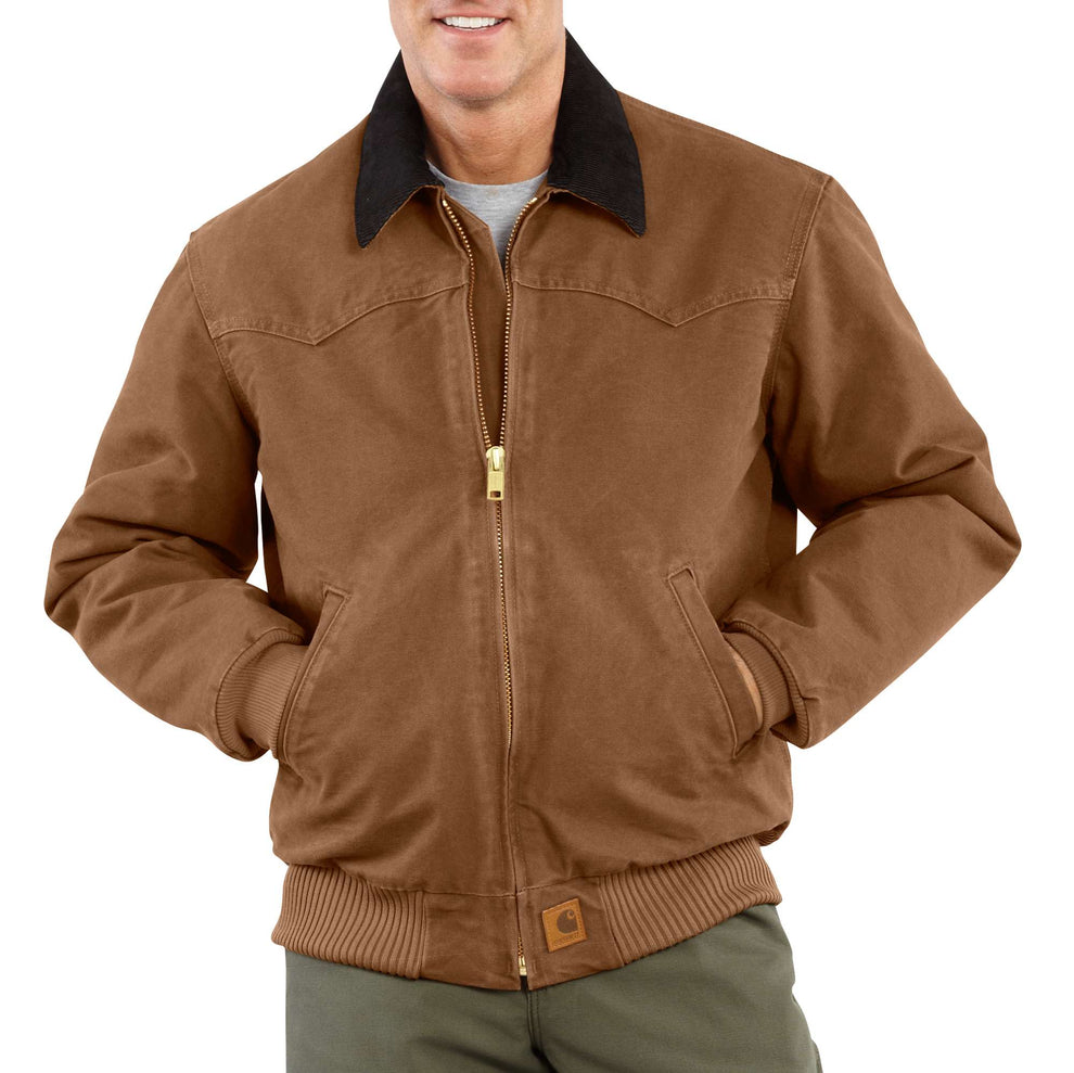 Sandstone Santa Fe Jacket/Quilted- Flannel Lined | Carhartt Reworked