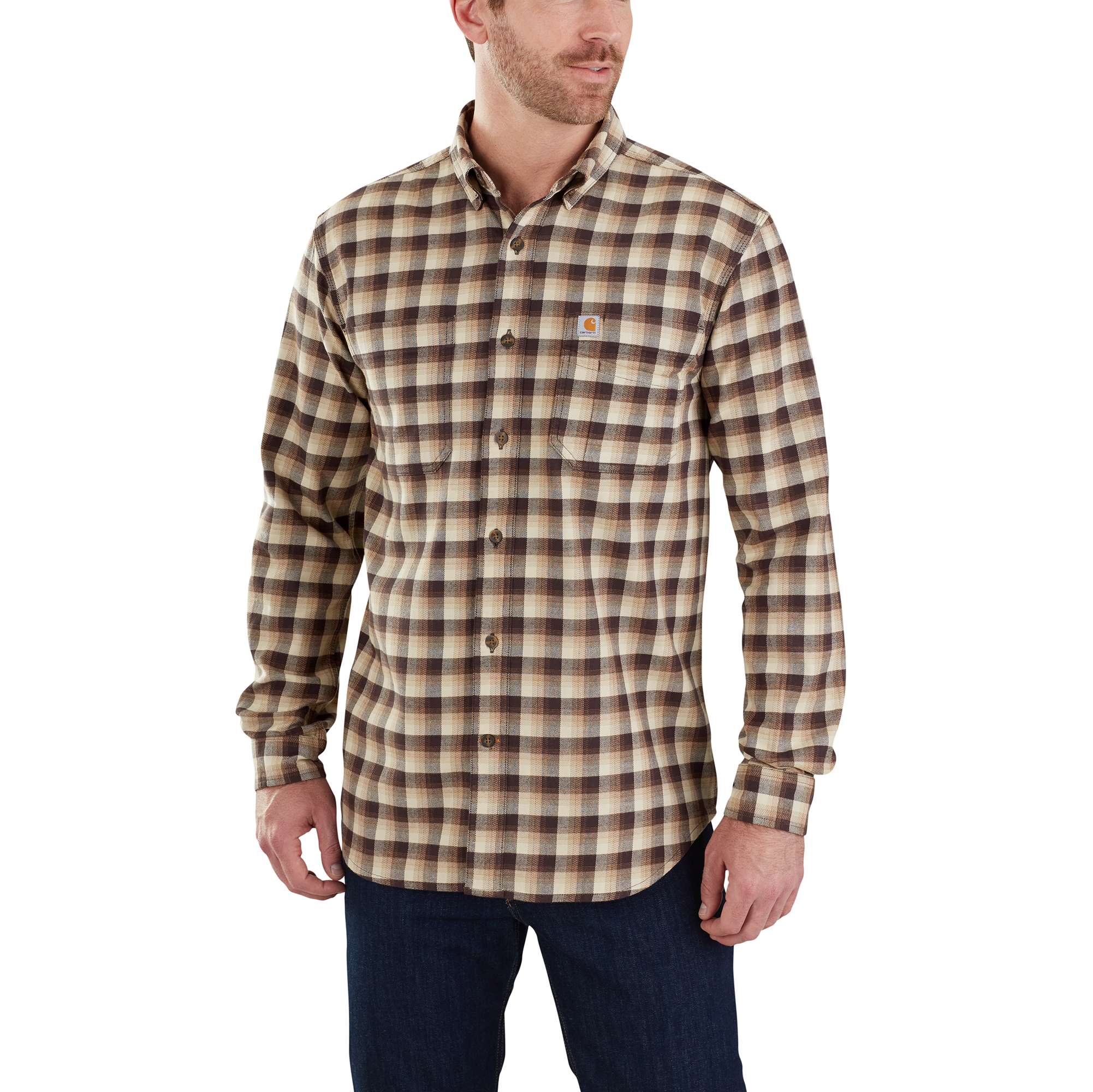 Rugged Flex® Hamilton Plaid Flannel Shirt | Carhartt Reworked
