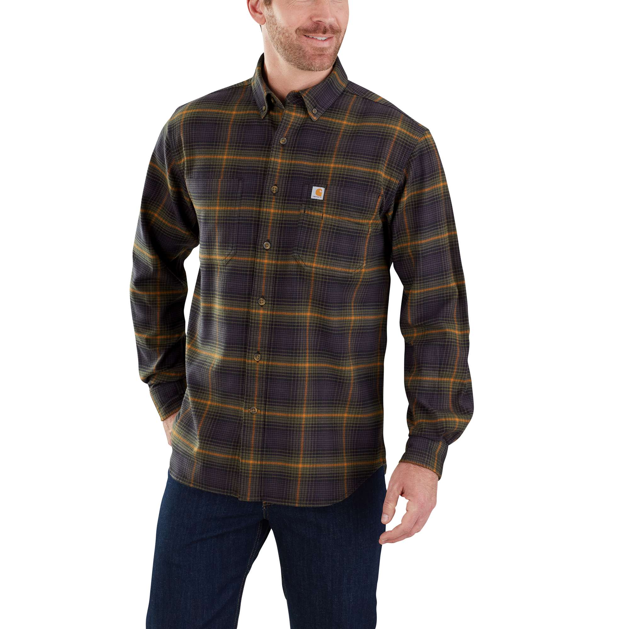 Rugged Flex® Hamilton Plaid Flannel Shirt | Carhartt Reworked