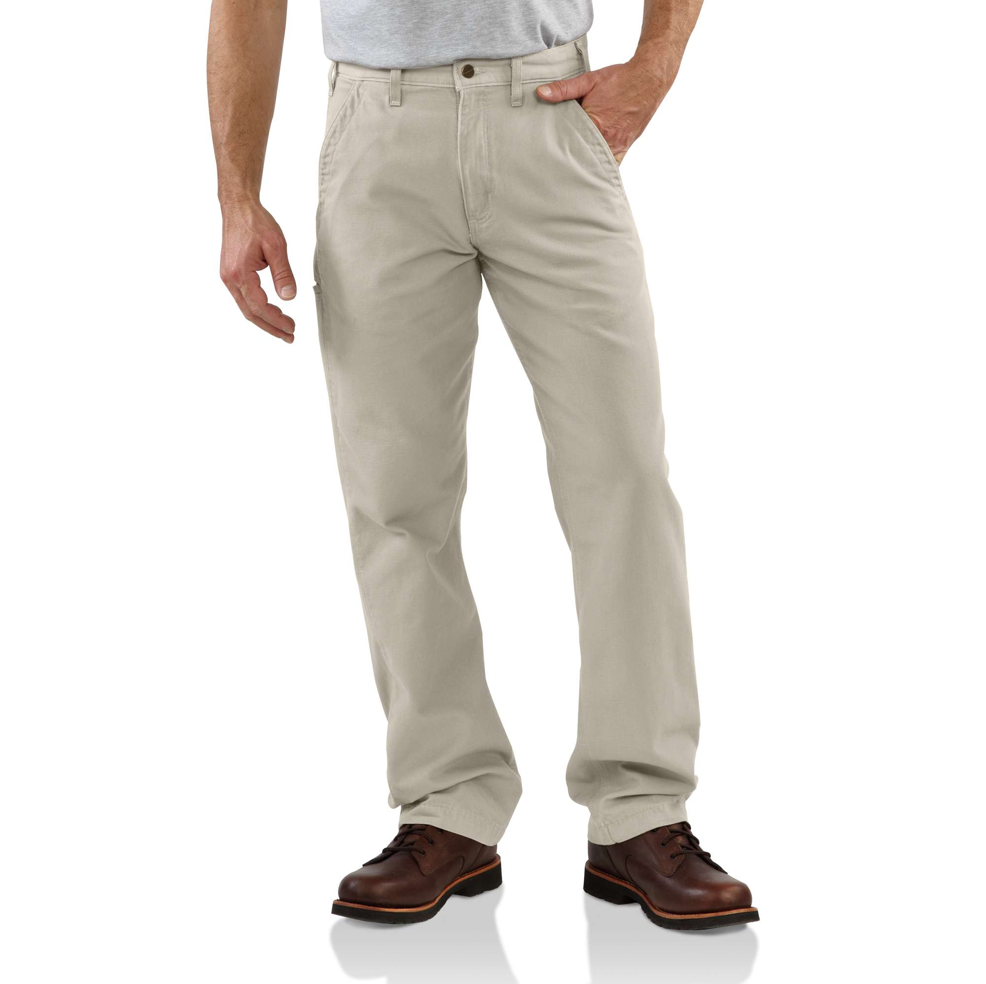 Canvas Khaki Relaxed Fit Pant | Carhartt Reworked