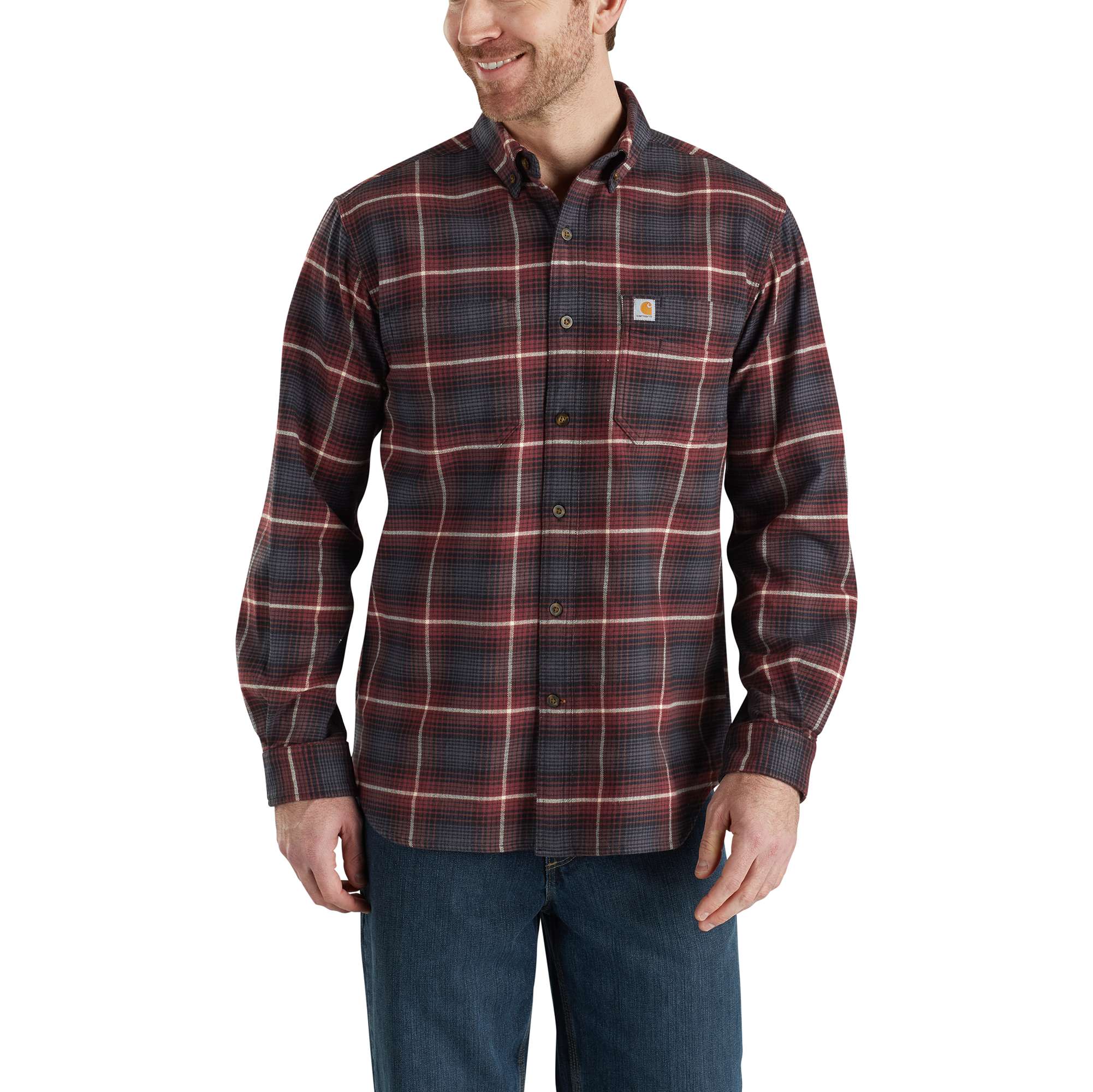 Rugged Flex® Hamilton Plaid Flannel Shirt | Carhartt Reworked