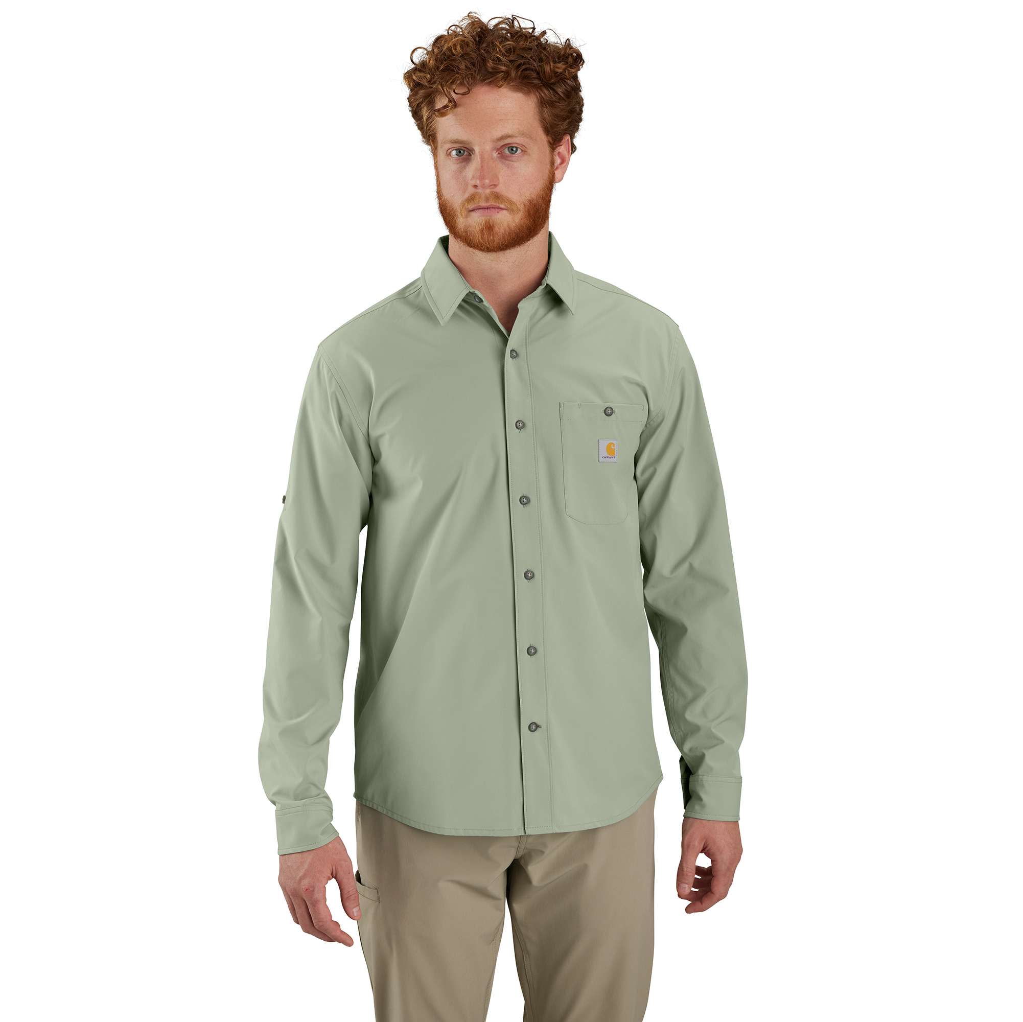 Force Sun Defender™ Woven Relaxed LS Shirt | Carhartt Reworked