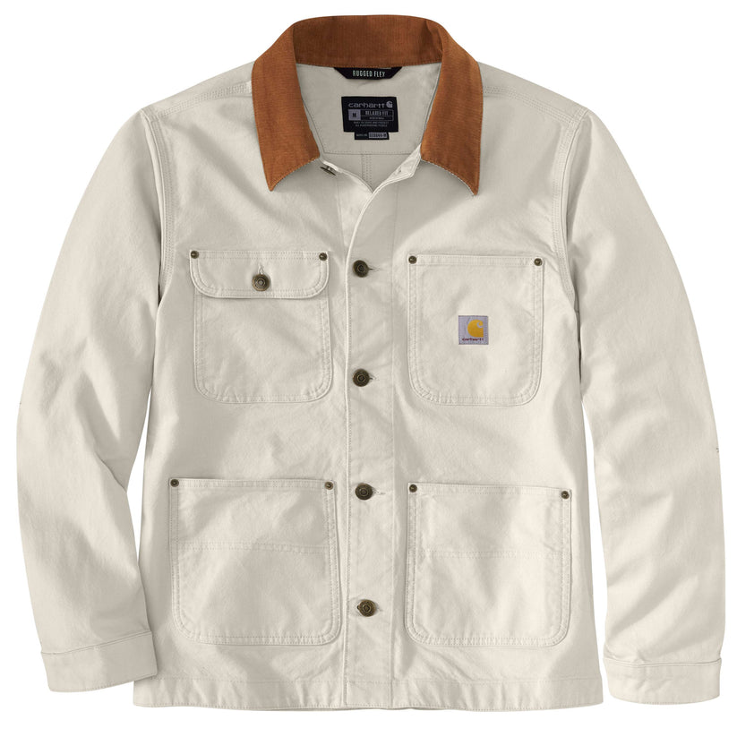 Relaxed Fit Rugged Flex® Duck Unlined Chore Coat | Carhartt Reworked